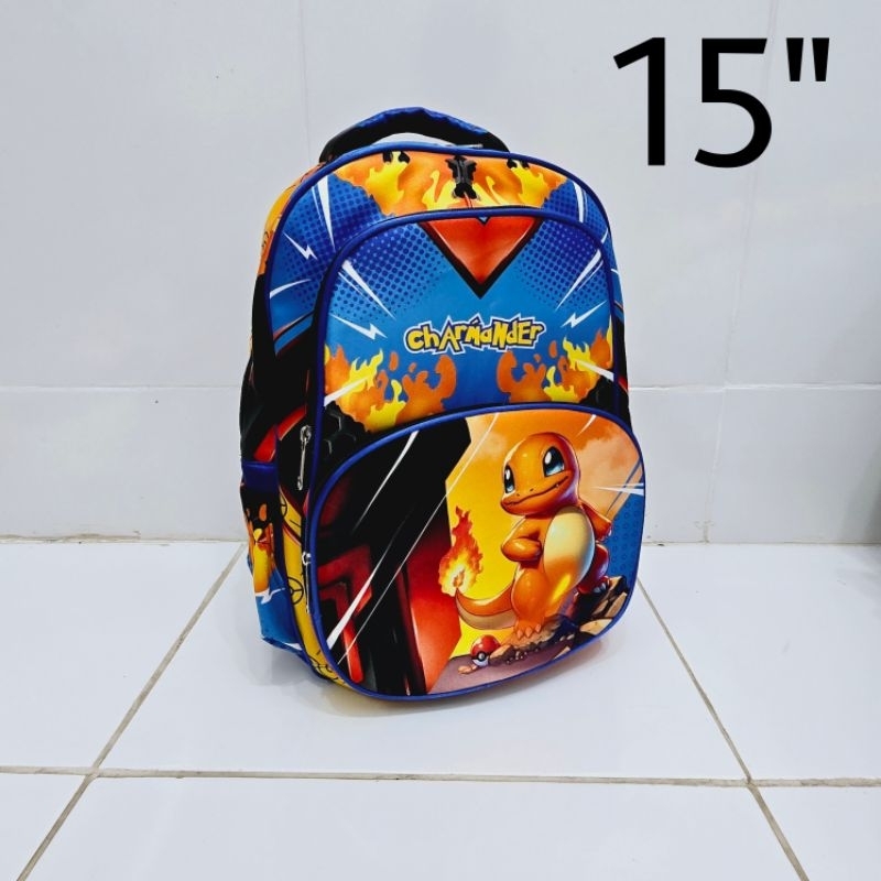 Jual Tas Ransel Sekolah Pokemon PIKACHU - BULBASAUR - CHARMANDER ...