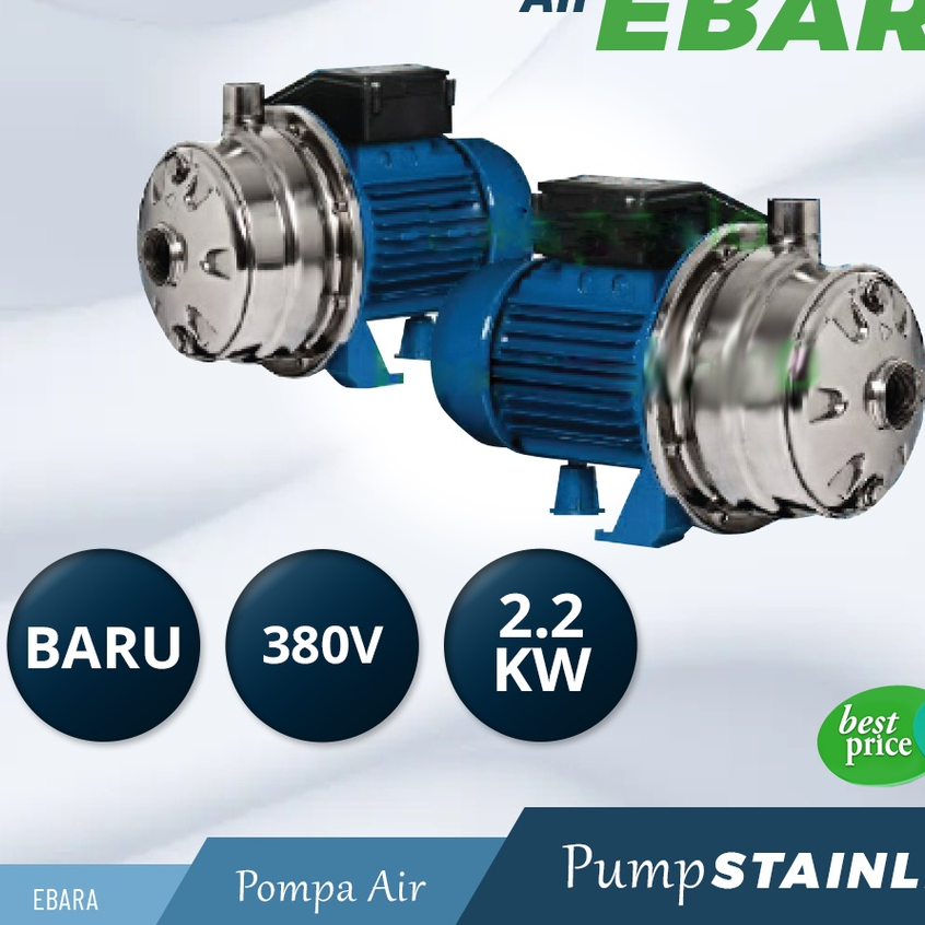 Jual Pompa Air Ebara 2CDX200/30 3HP 380V Centrifugal Pump Stainless | Shopee Indonesia