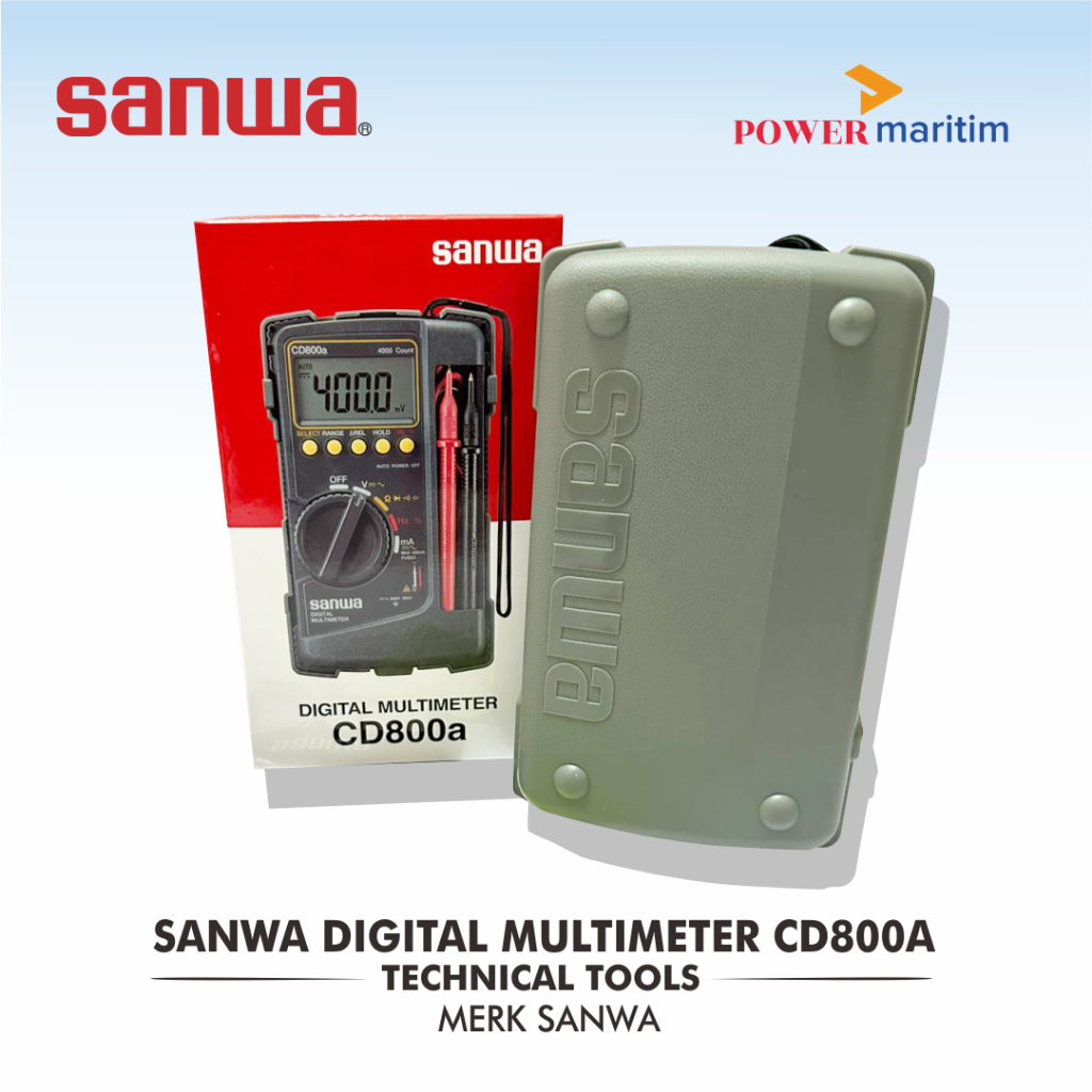Jual Digital Multimeter Merk Sanwa Type CD800A Alat Pengukur Tegangan ...