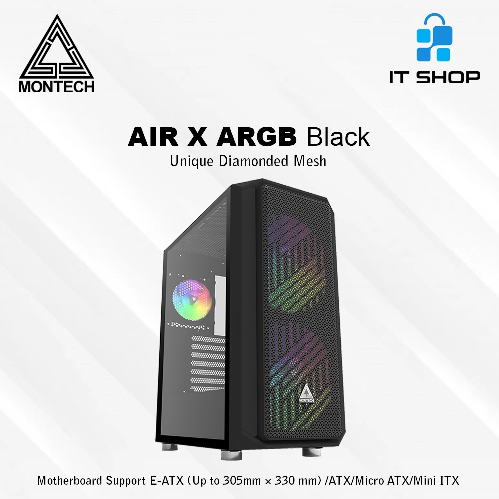 Jual Montech Casing AIR X ARGB Black | Shopee Indonesia