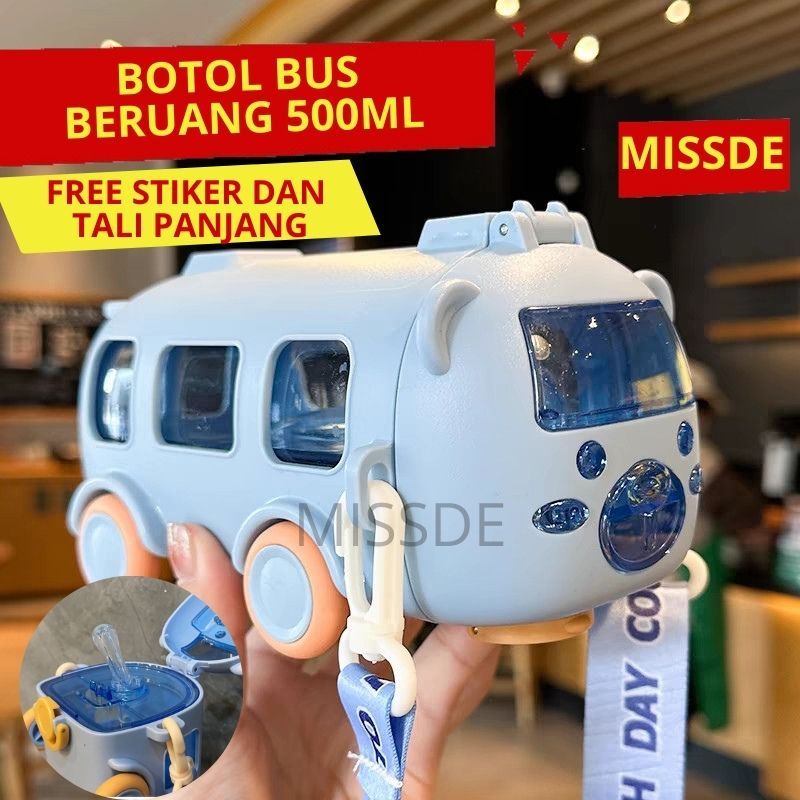Jual BOTOL MINUM KARAKTER BUS BERUANG / BOTOL MINUM MOBIL 500ML FREE ...