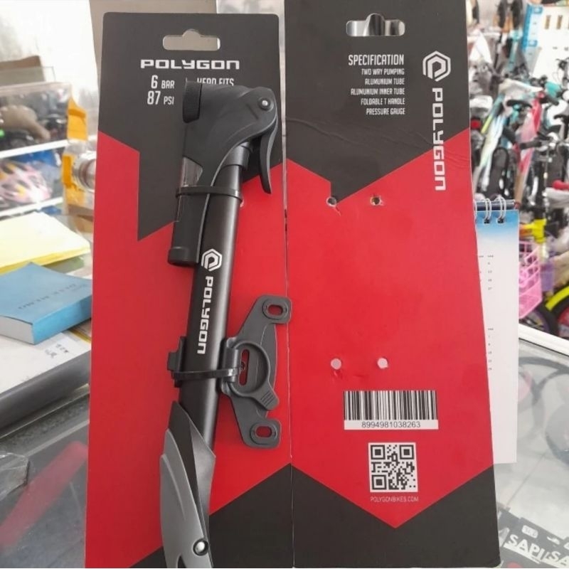 Jual POMPA MINI POLYGON ALLOY POMPA TANGAN UNTUK SEMUA JENIS SEPEDA ...