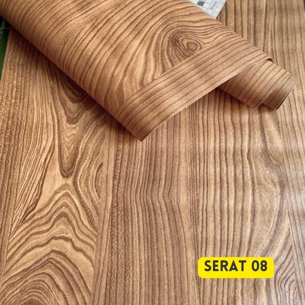 Jual Stiker / Sticker Motif Kayu - Dengan Serat, lebar (45 cm X 375cm ...