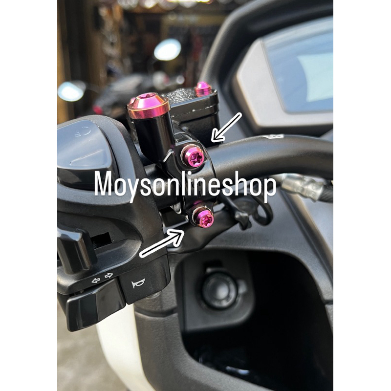 Jual Baut titanium dudukan handle stang scoopy fino pcx nmax universal ...