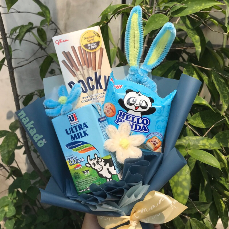 Jual BUCKET BLUE BUNNY / BUCKET WISUDA / BUCKET MURAH / HADIAH / BUCKET ...