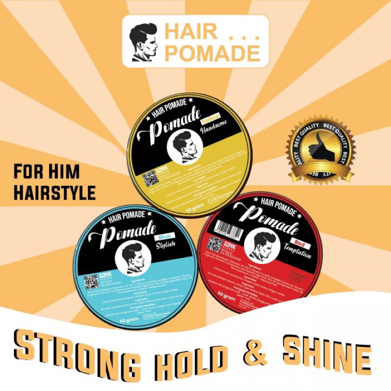 Jual Pomade Strong Hold and Shine Water Base - Hair style Pomade ...