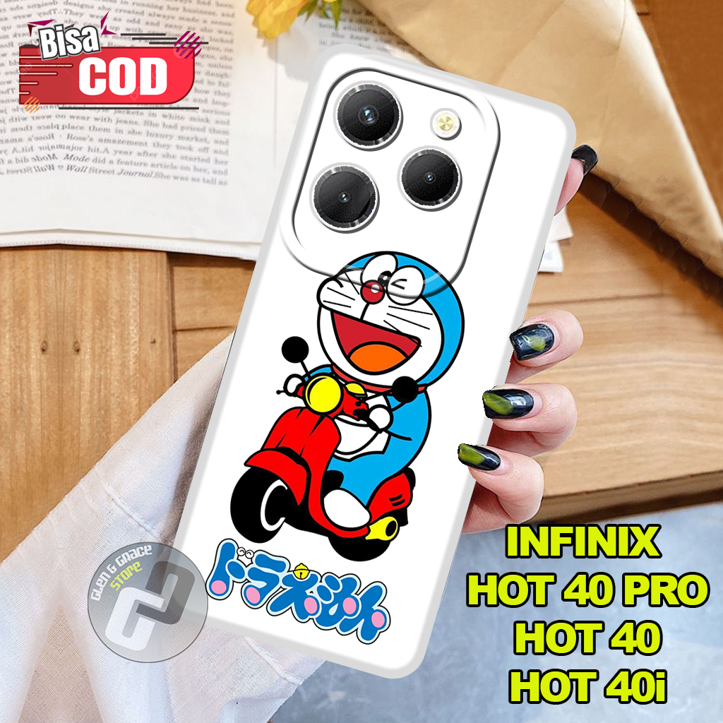 Jual Case Pro Camera INFINIX HOT 40 PRO Terbaru 2024 -Silikon HOT 40 2024- Motif DORAEMON ...
