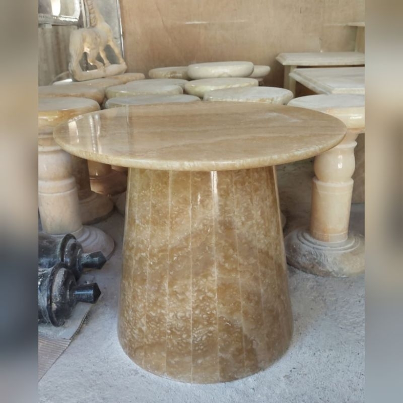 Jual Meja Batu Onyx Motif Tembus Cahaya Kwalitas Terbaik ( custom ...