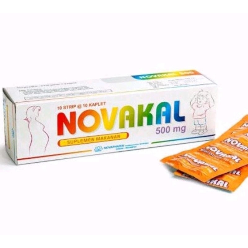 Jual Novakal / 100 kaplet -- Calcium Lactate Kalsium Laktat Licokalk ...