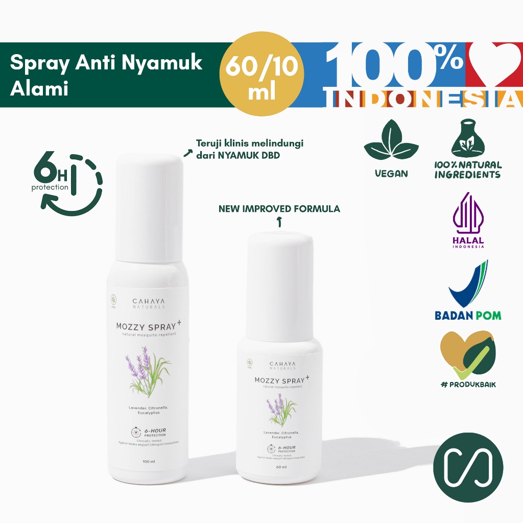 Jual Cahaya Naturals Mozzy Spray (Natural Mosquito Repellent) - Spray ...
