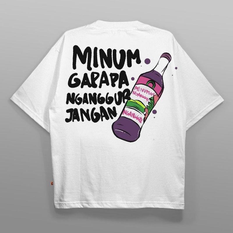 Jual Kaos Minum Gapapa Nganggur Jangan Kaos Kata Kata~FREE STICKER ...