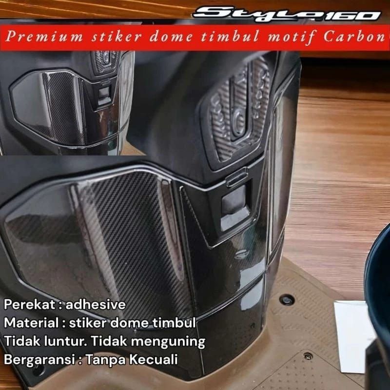Jual Motopad27 Stiker Resin 3D Dashboard Honda Stylo 160 sticker timbul ...