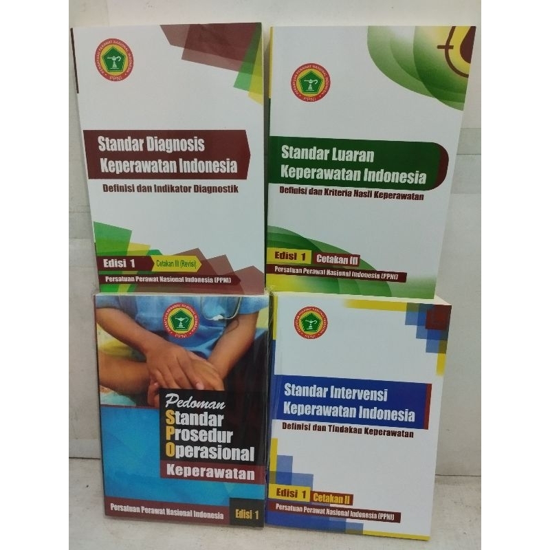Jual BUKU STANDAR KEPERAWATAN INDONESIA PPNI PAKET 4 BUKU - SIKI SLKI SDKI SPO | Shopee Indonesia