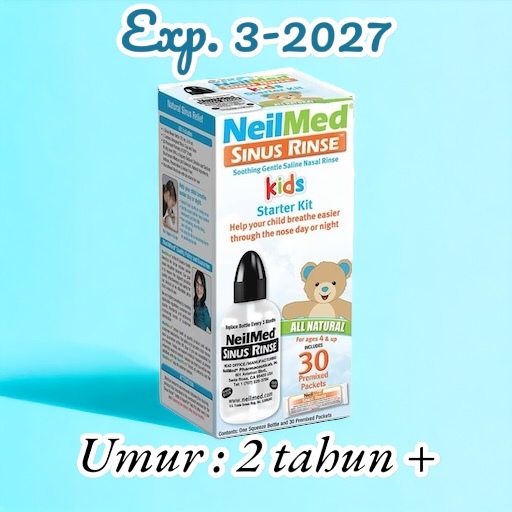 Jual NEILMED SINUS RINSE PEDIATRIC STARTER KIT 30 SACHETS | Shopee ...