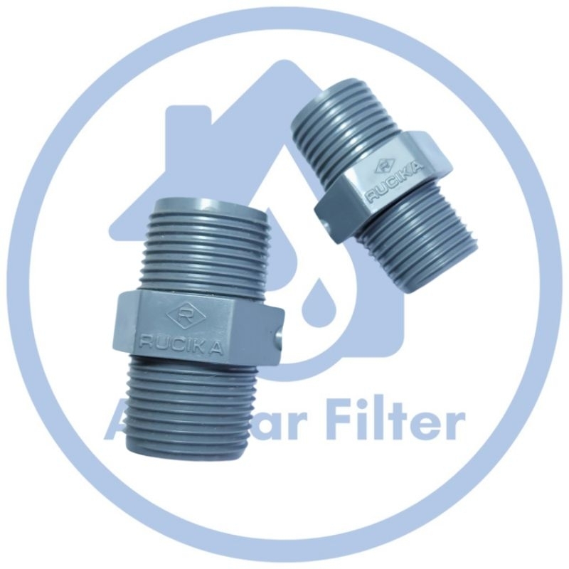 Jual Double Nipple Rucika 1/2 inch 3/4 inch | Shopee Indonesia