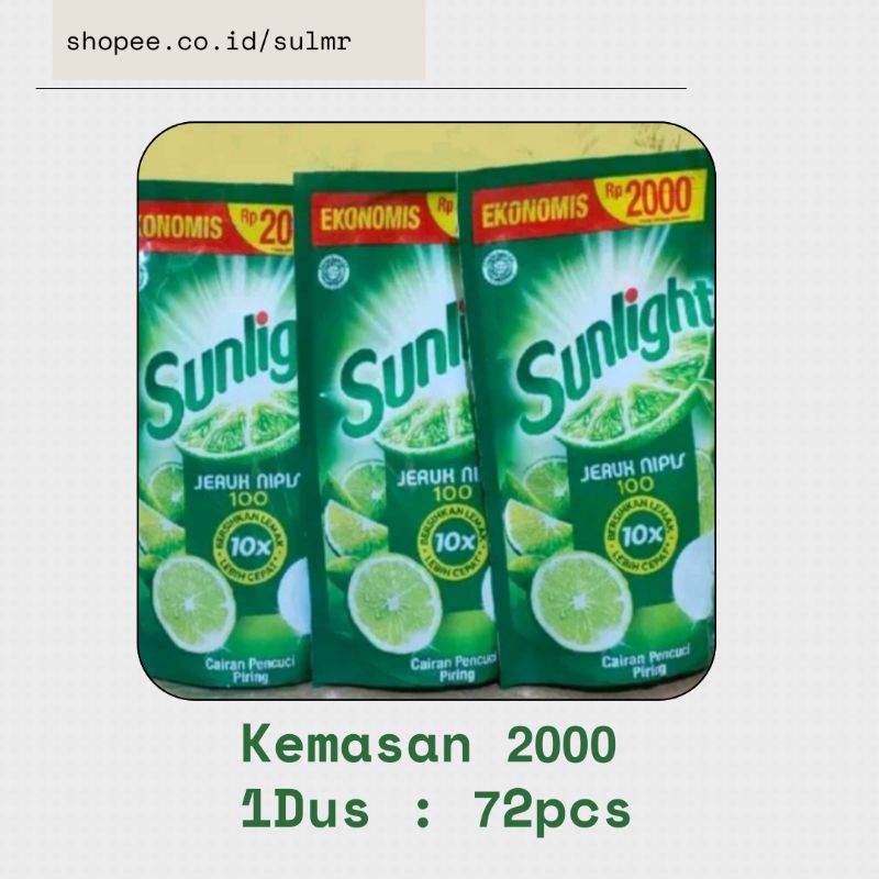 Jual SUNLIGTH Sabun Pencuci Piring Kemasan Ekonomis @2.000 | Shopee Indonesia