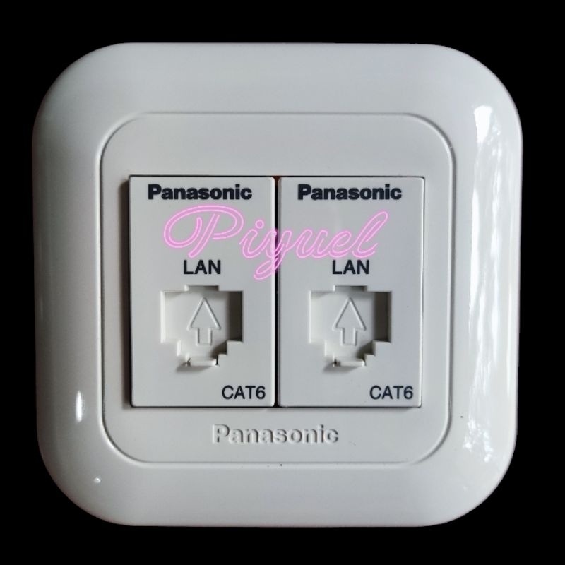 Jual Socket / outlet data LAN ganda, double, dobel, seri cat 6 ...