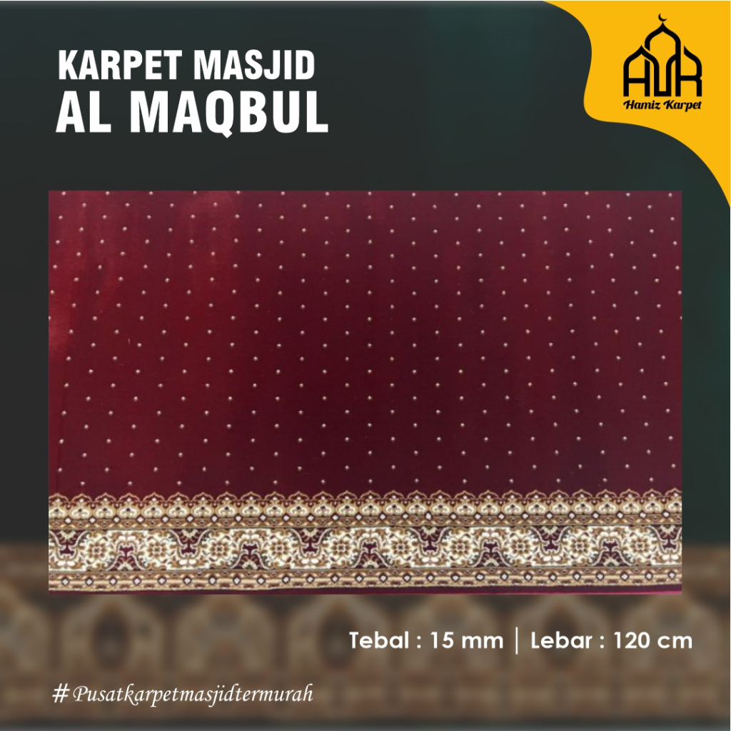 Jual KARPET SAJADAH MASJID AL MAQBUL | Shopee Indonesia