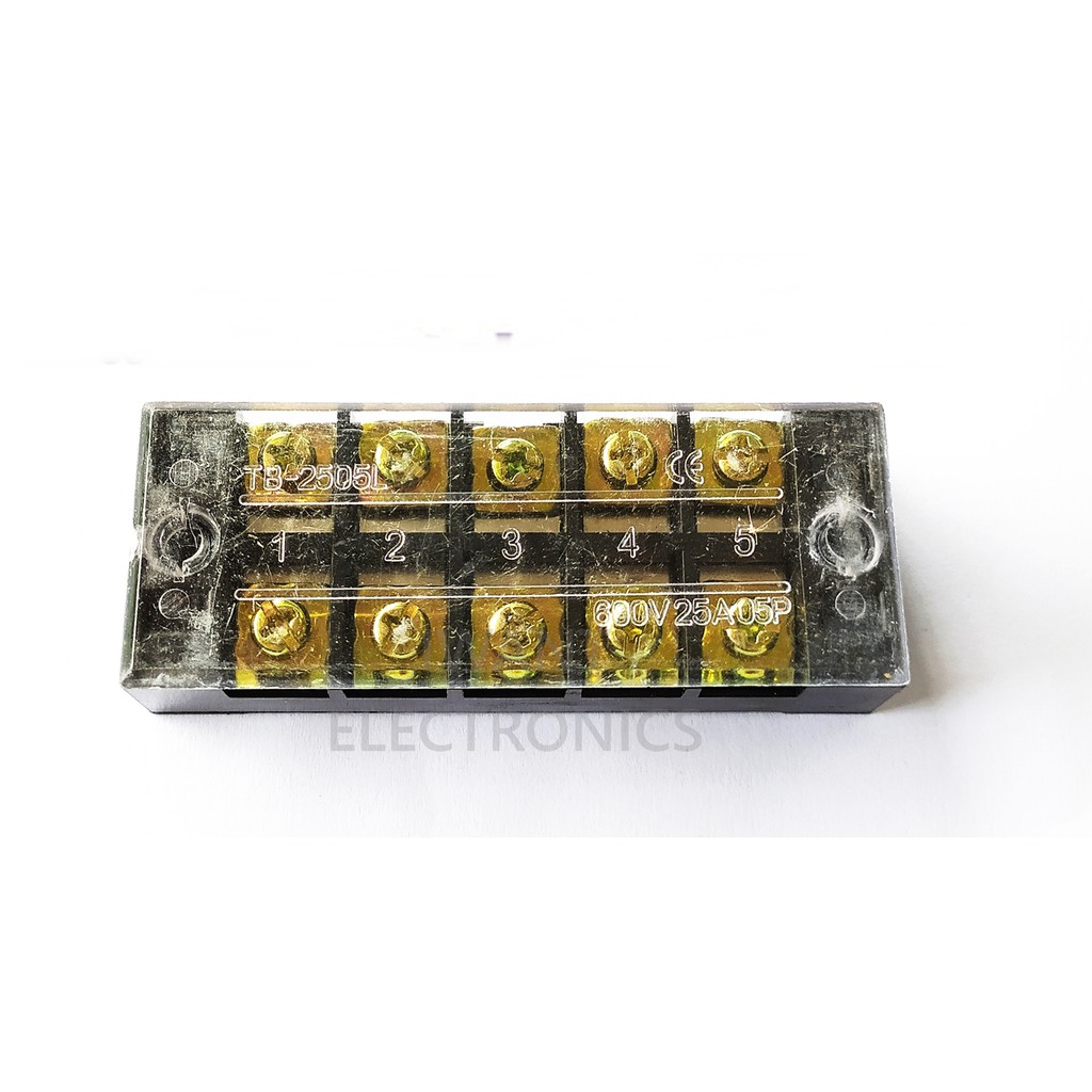 Jual TERMINAL BLOCK T 2505 600V 25A 5P TERMINAL BLOCK ETB25C 10P (2X5 ...