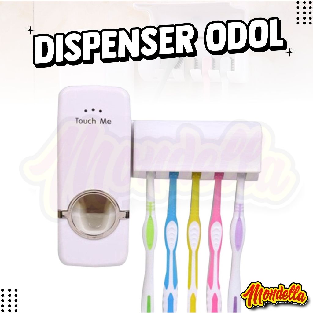 Jual Dispenser Odol Tempat Sikat Gigi Touch Me Rak ToothPaste & Brush ...