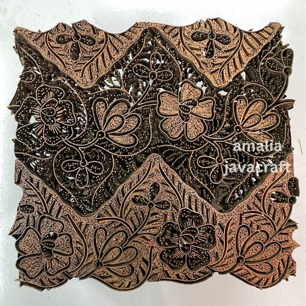 Jual alat cap batik tembaga motif bunga 01 canting cap batik | Shopee ...