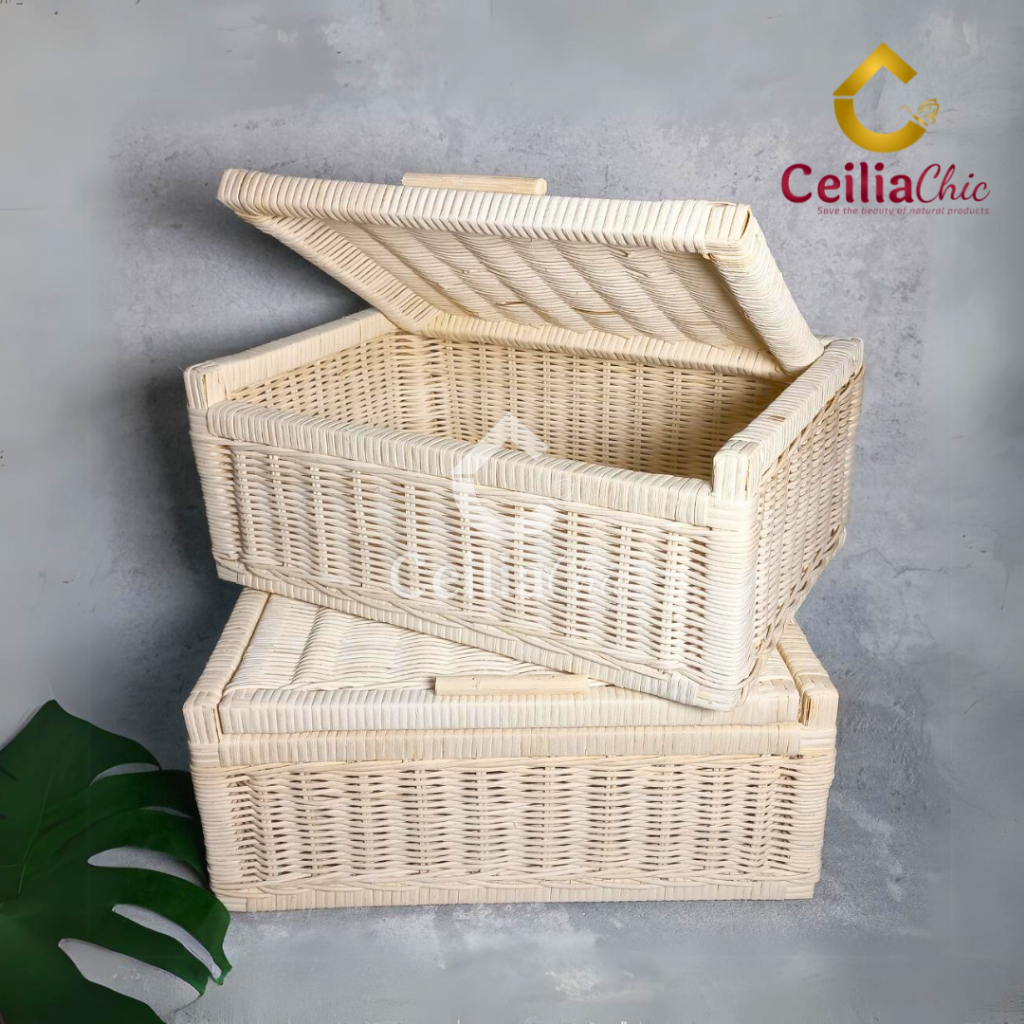 Jual Box Rotan Besar Premium Finishing Putih | Storage Tempat ...