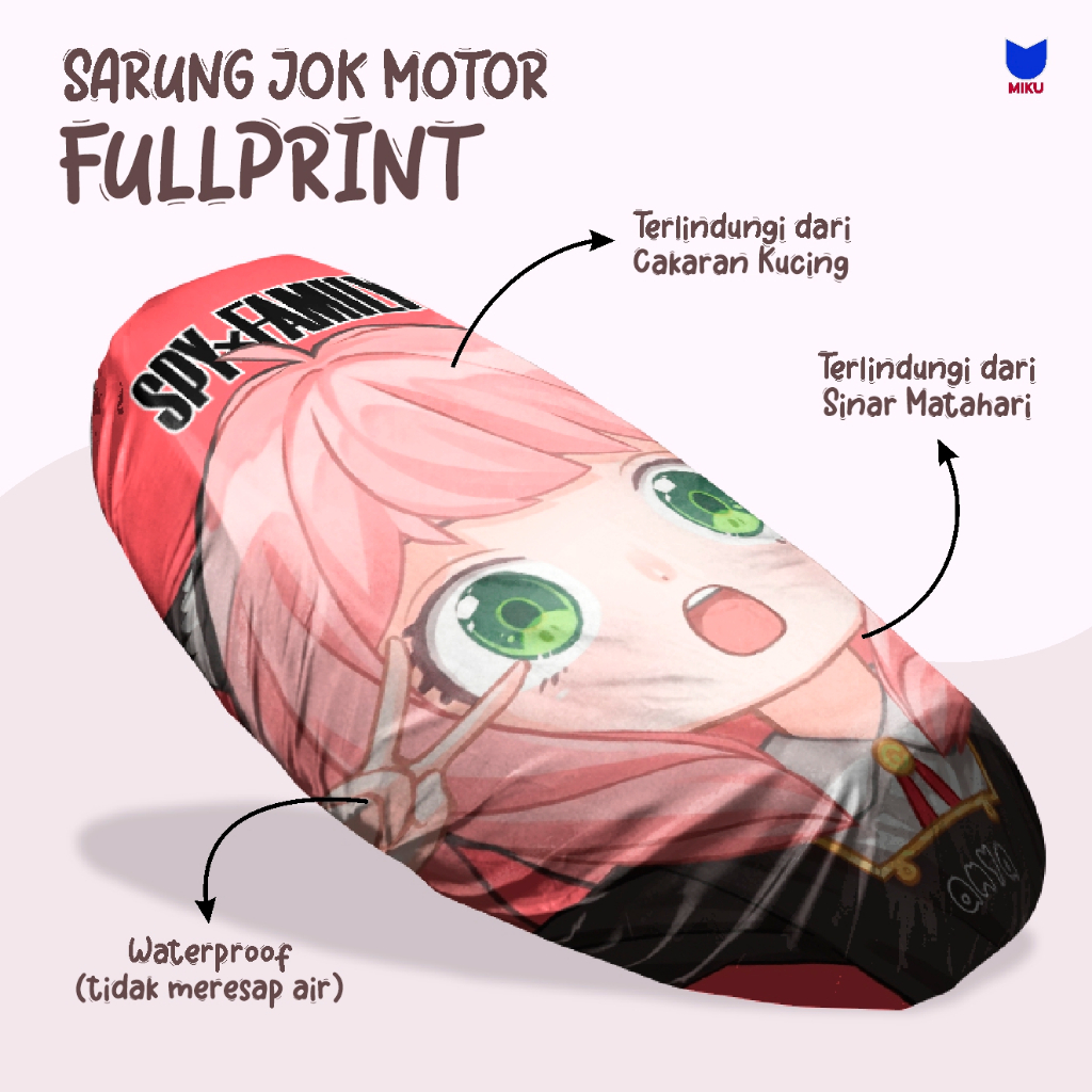 Jual Sarung Cover Jok Motor Printing Fullcolor Karakter Variasi Gambar ...