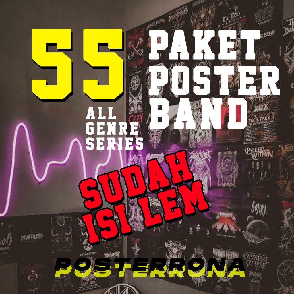Jual [55 PCS] POSTER PUNK / ROCK / METAL / POPPUNK / HARDCORE ...