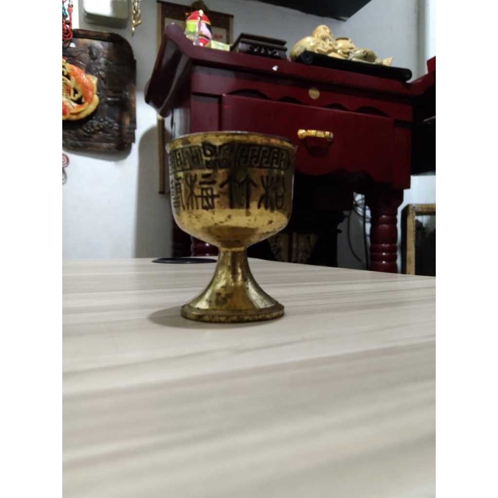 Jual Gelas Sembayang Kuningan Kuno Jadul Antik | Shopee Indonesia