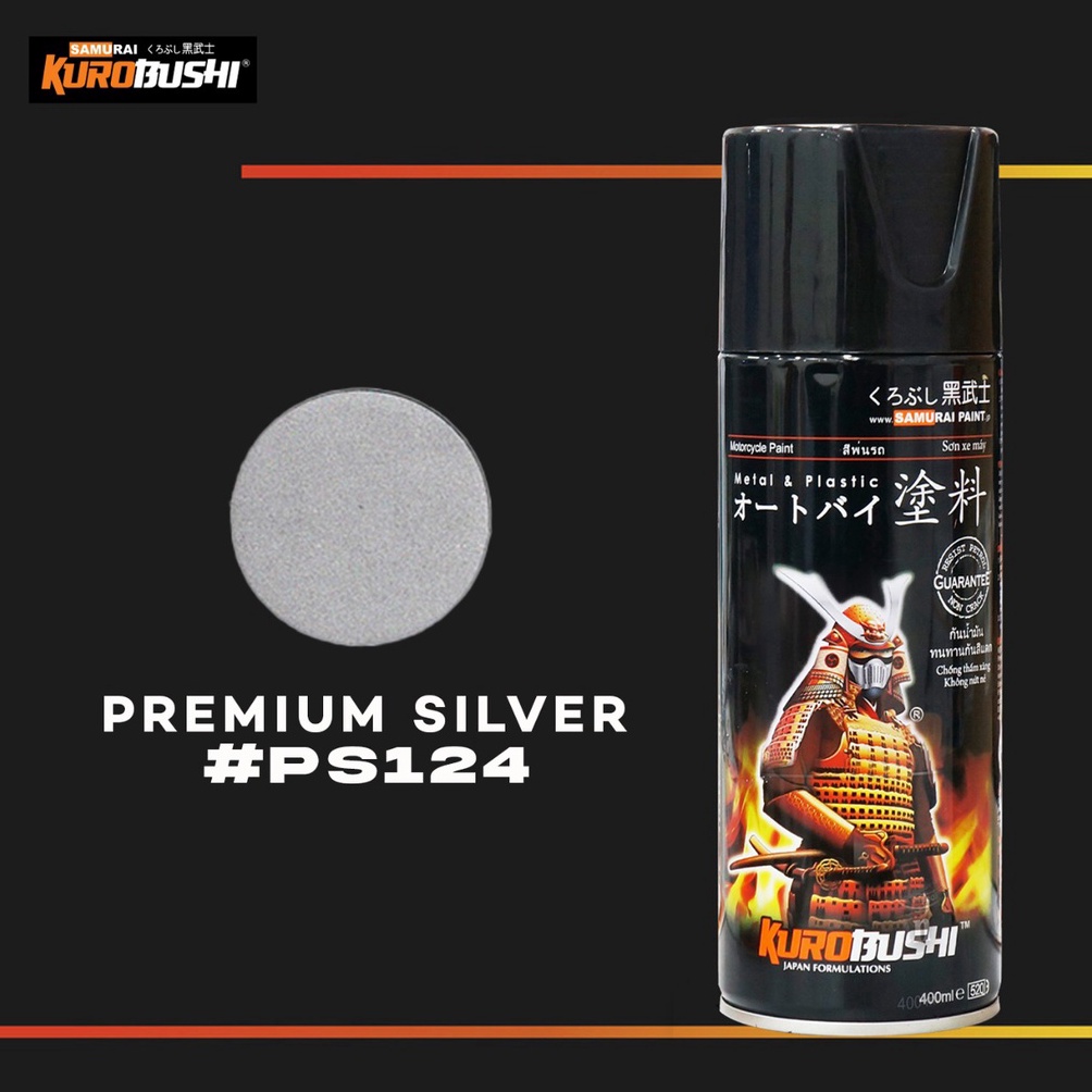 Jual KODE U35T Samuraipaint Premium Silver PS124 Cat Aerosol Kualitas ...