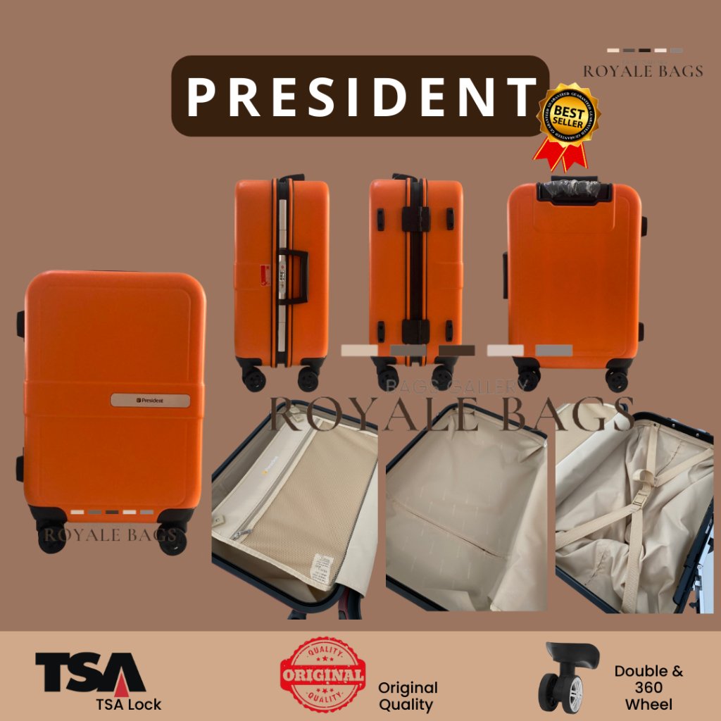 Jual President Series Tas Koper 20 inch Original / Koper 24 inch Fiber ...