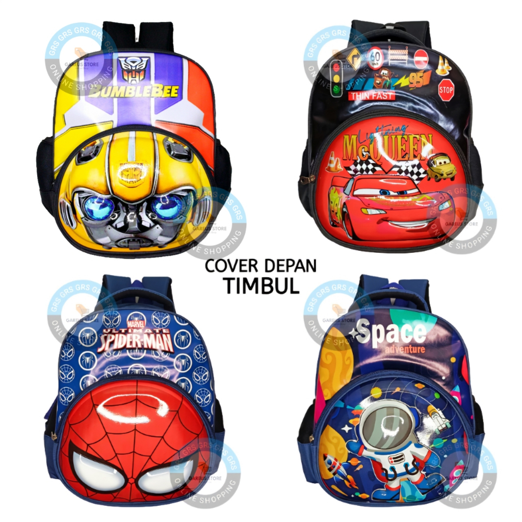 Jual TAS RANSEL SEKOLAH ANAK LUCU GENDONG KARAKTER TIMBUL TAS ANAK LAKI LAKI TK-PAUD SPIDERMAN ...