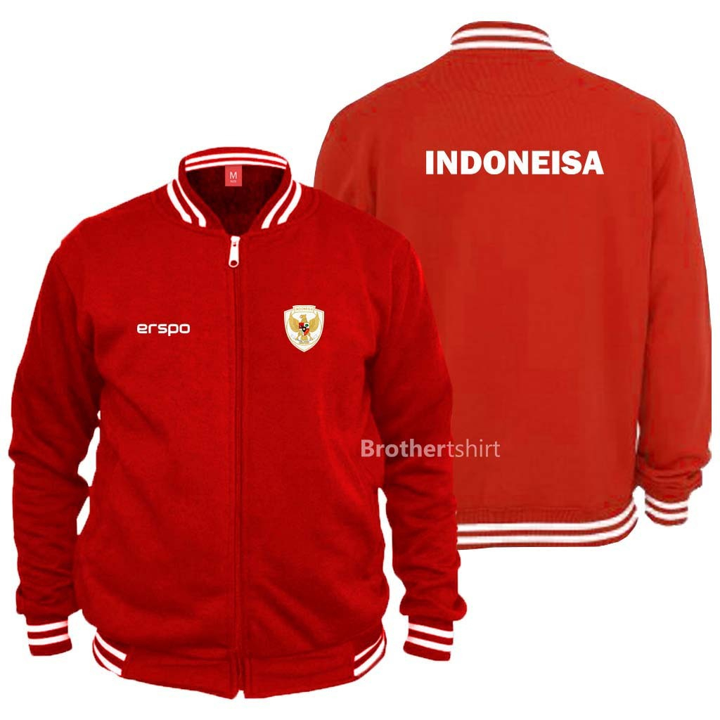 Jual BISA CUSTOM | ERSP0 | JAKET TIMNAS GARUDA JAKET BOLA JAKET VARSITY ...