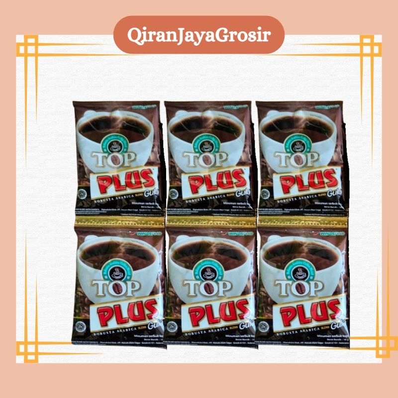 Jual Kopi Top PLUS Gula 18gr renceng isi 10pc | Shopee Indonesia