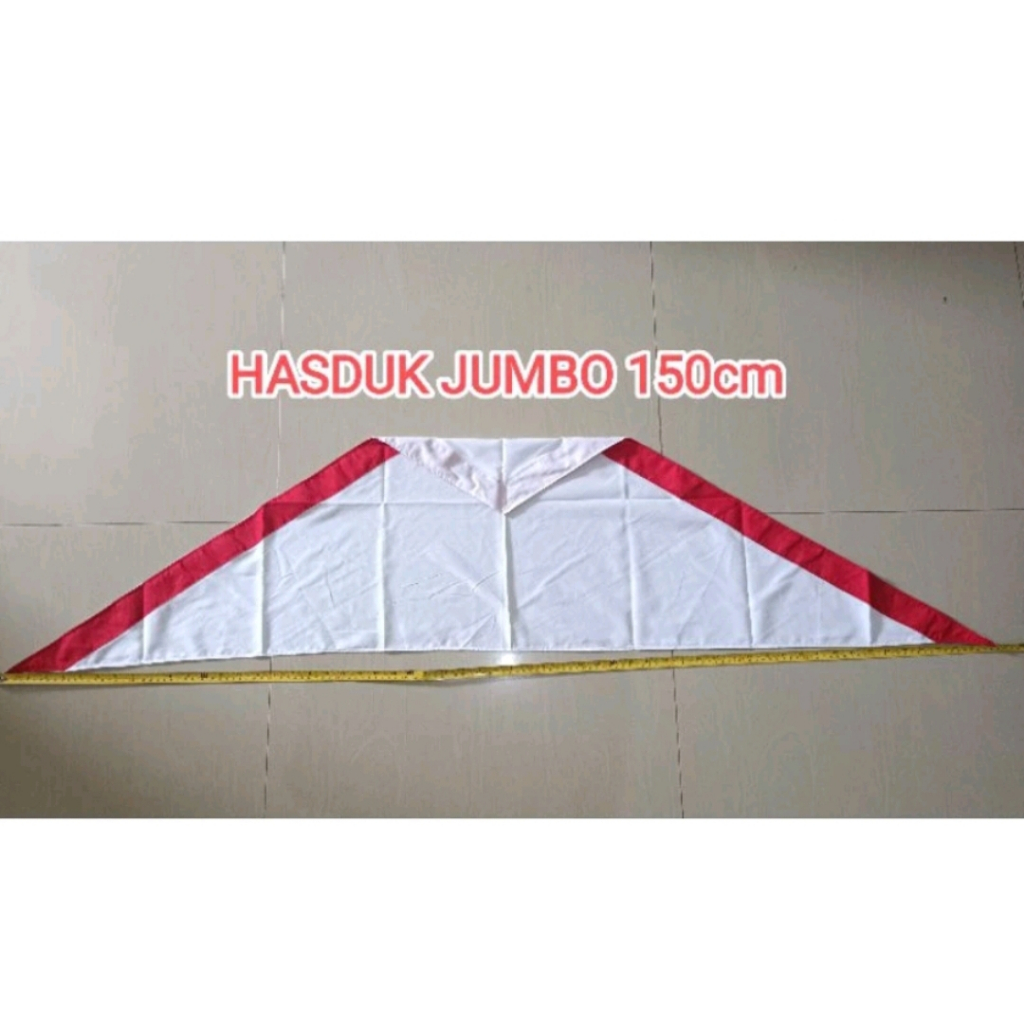 Jual Hasduk/kacu Sekolah Pramuka MERAH PUTIH SD SMP SMA JUMBO | Shopee ...