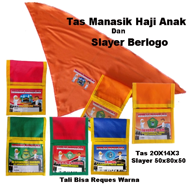 Jual Tas manasik Haji anak dan Slayer berlogo | Shopee Indonesia