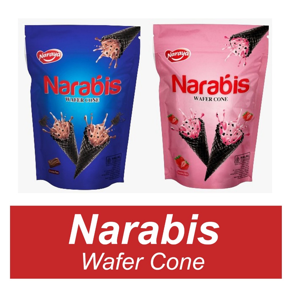 Jual Naraya Narabis Wafer Cone Berat 80gr Exp Sept 2025 PROMO HALAL ...