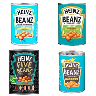 Jual Heinz Beanz Baked Beans 415g (No Sugar, Organic, Original, Five ...