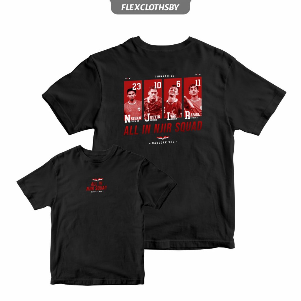 Jual Flexclothsby - Kaos Timnas NJIR Squad Barudak VOC - Nathan Rafael ...