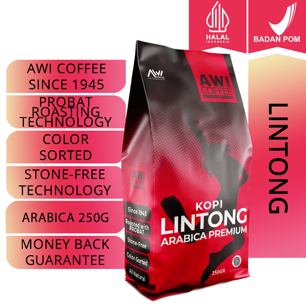 Jual LINTONG 250g Biji | Arabica Roasted Coffee Beans | Grade 1 Export ...