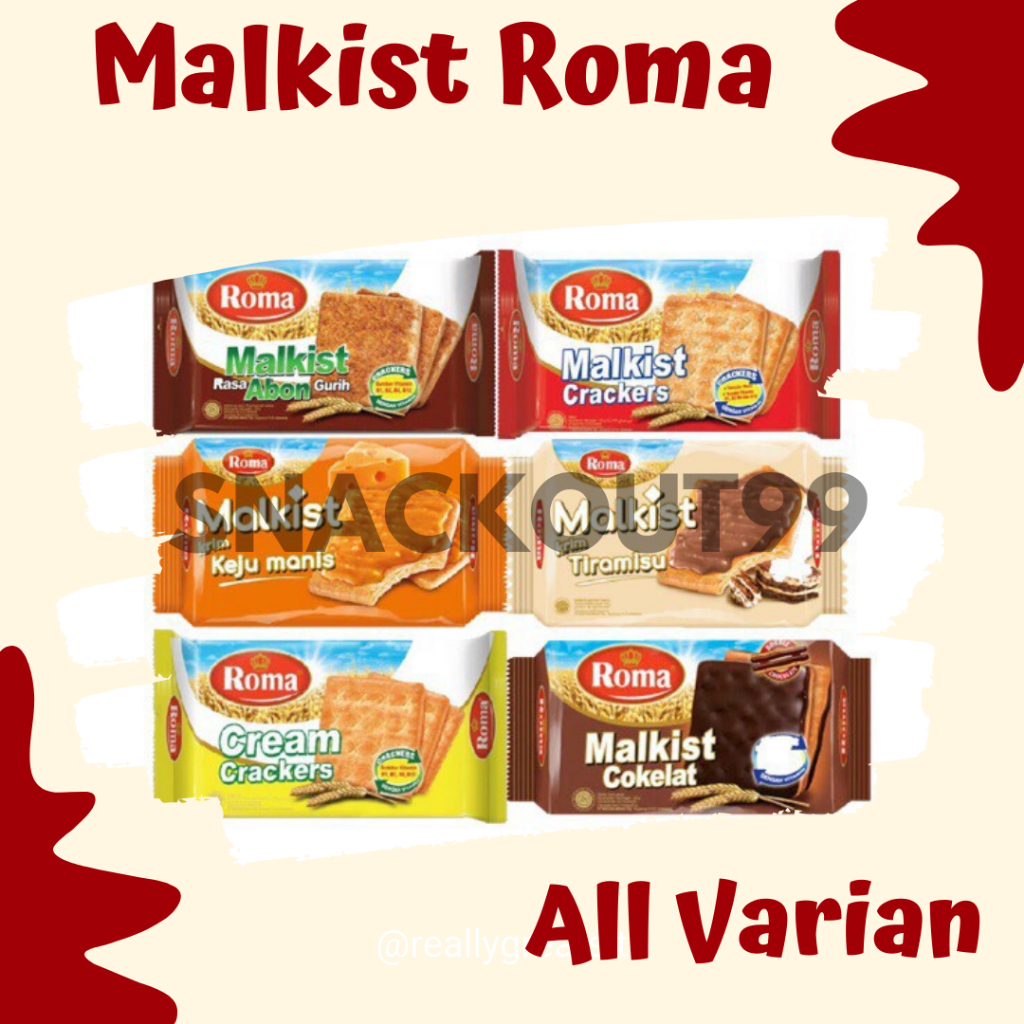Jual Roma Malkist Crackers All Varian Termurah Terenak | Shopee Indonesia