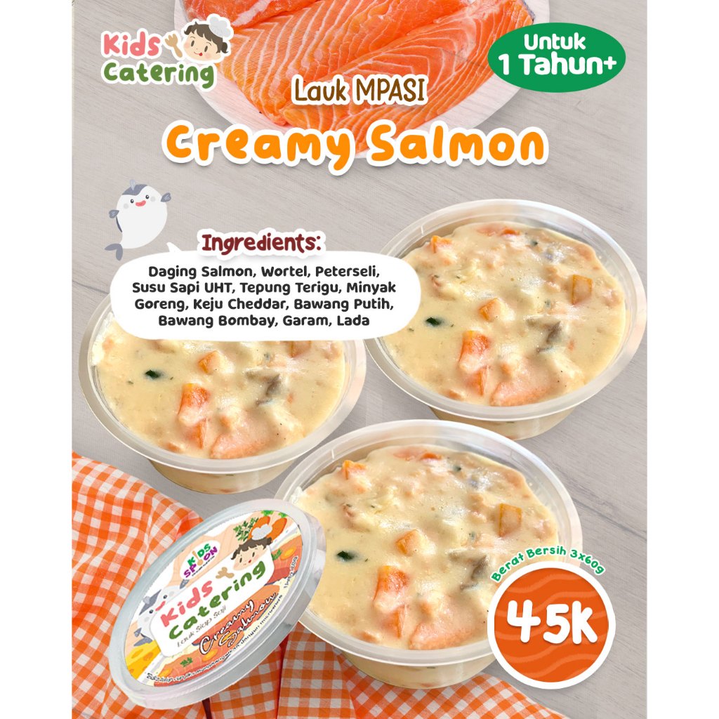 Jual Kids Spoon Lauk Mpasi Creamy Salmon (Frozen) | Shopee Indonesia