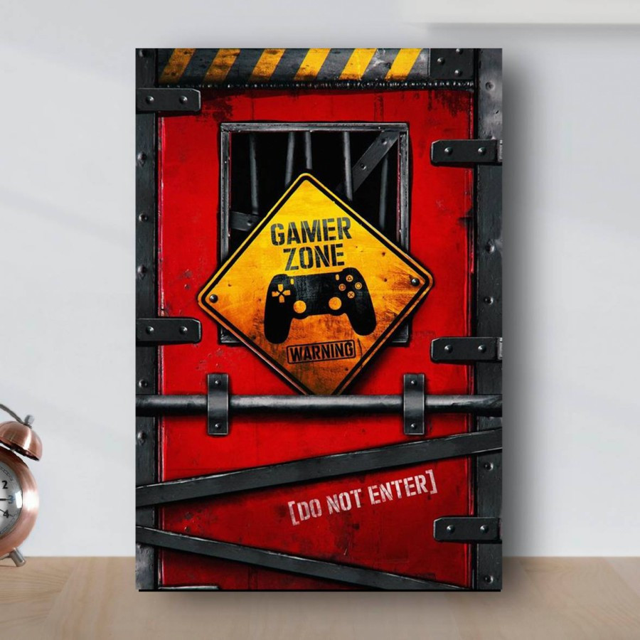 Jual Poster Gaming Gamer Zone Hiasan Dinding Minimalis - Poster Kayu ...