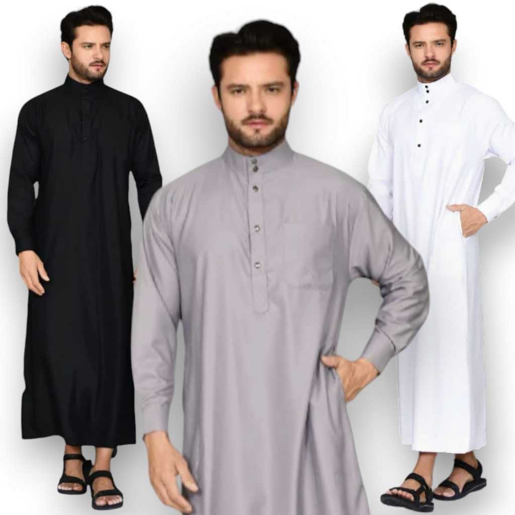 Jual Jubah pria model manset terbaru gamis cowok baju muslim laki laki model exclusive | Shopee ...