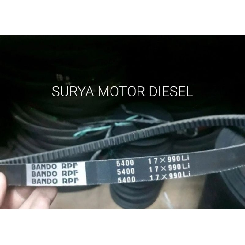 Jual V BELT FAN BELT TALI KIPAS BANDO RPF 5400 17X990 LI BERGIGI ...