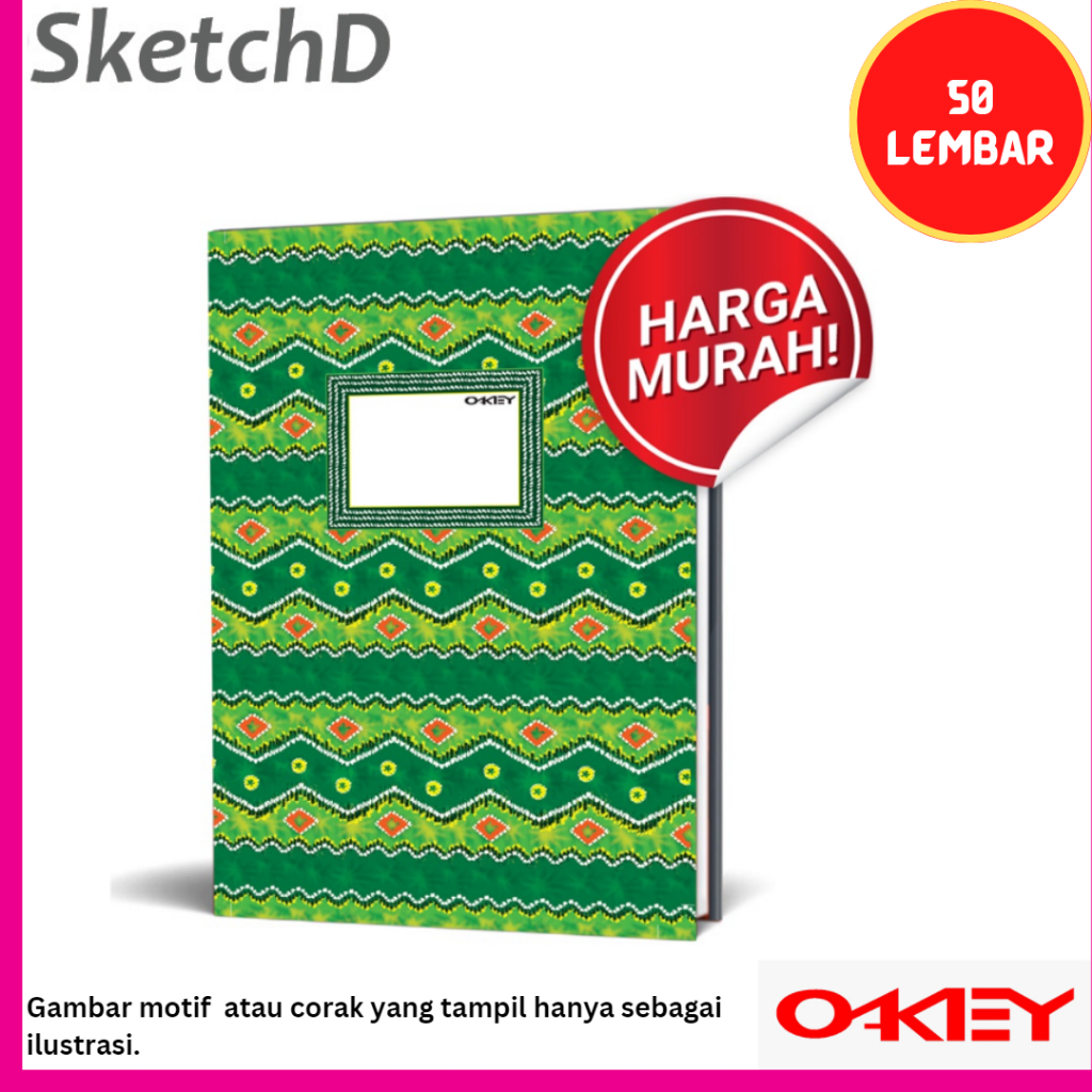 Jual Buku Kas Keuangan Kantor Register Besar bergaris Okey Folio 50 ...