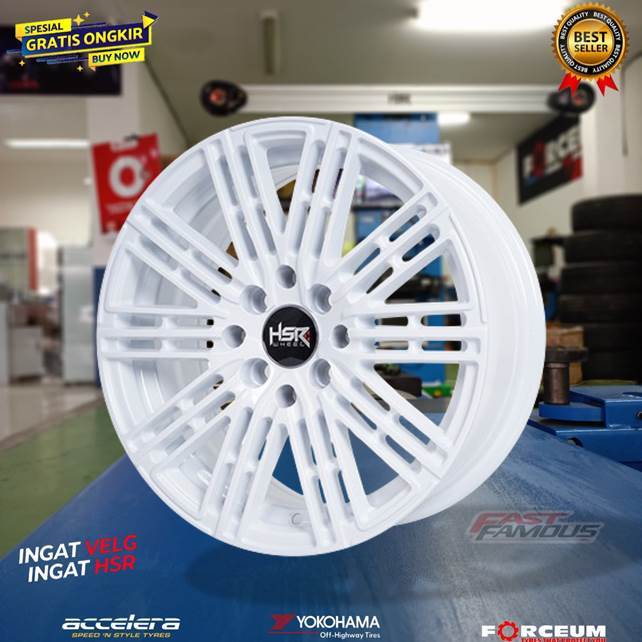 Jual velg racing r15 putih bisa untuk avanza xenia calya dll hsr type tomok | Shopee Indonesia