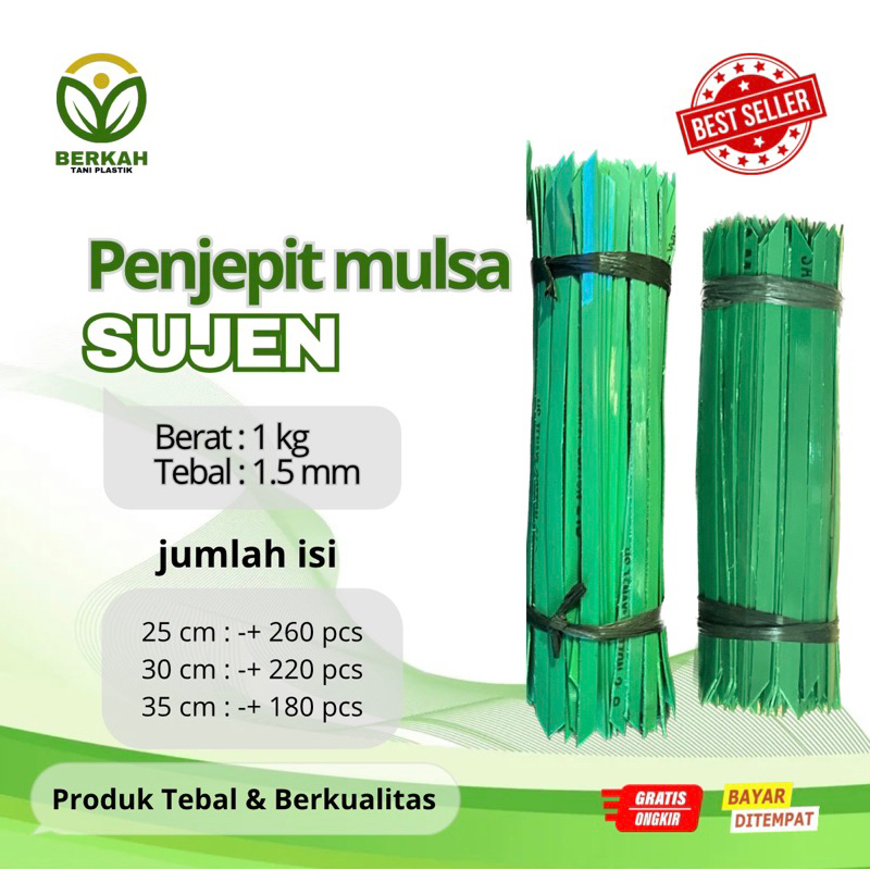 Jual SUJEN 1 KG (penjepit mulsa) isi 180-260pcs TEBAL | Shopee Indonesia