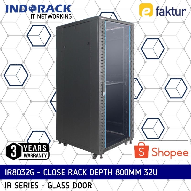 Jual IR8032G / IR8032P / IR8032D - Close Rack INDORACK 32U Depth 800mm ...