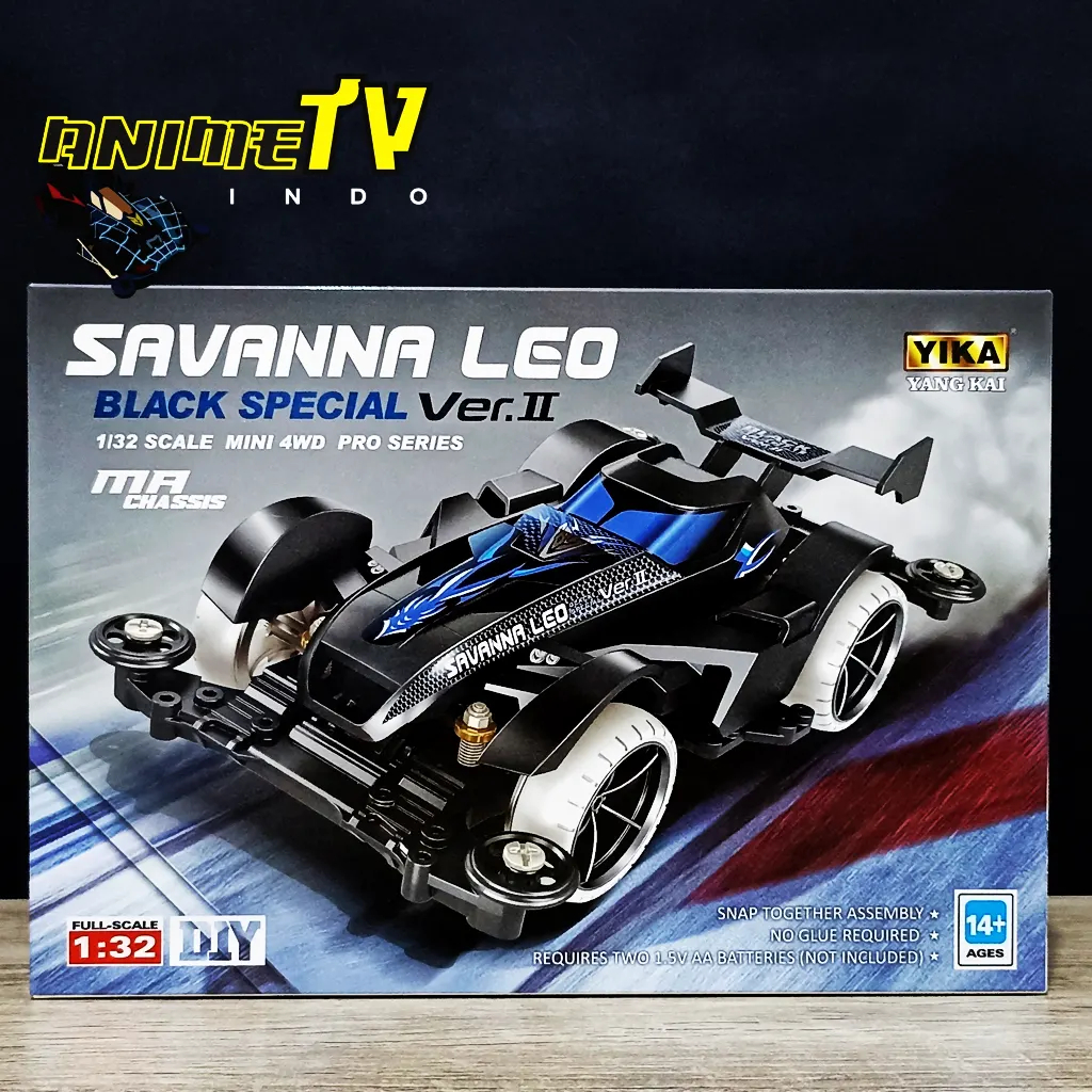 Jual Rep Tamiya Mini 4wd Savanna Leo Black Special Ver.II Merk YIKA MA ...